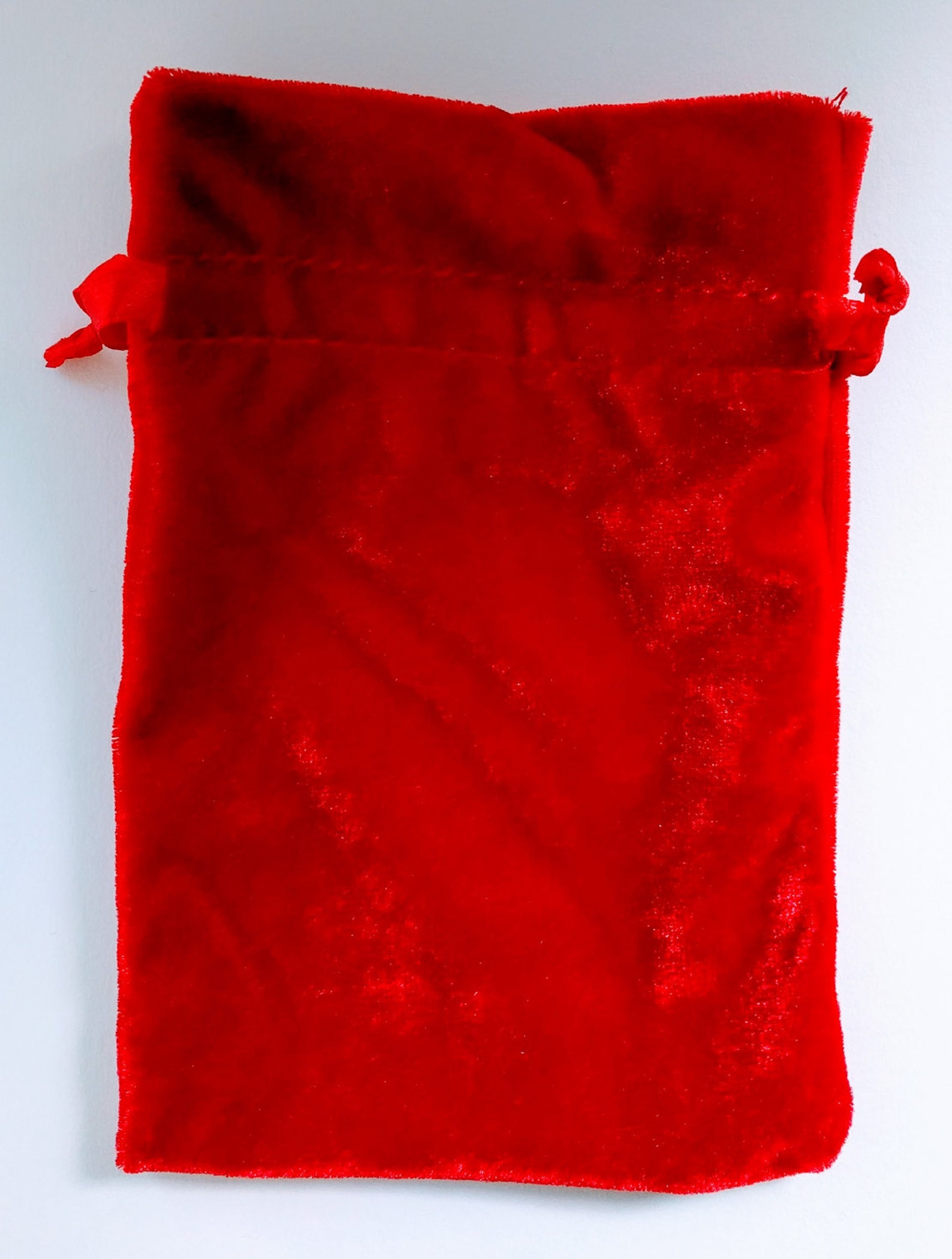 Velvet Drawstring Pouch Ruby Red 4x6 6x9 OR 3x4 In. Thick | Etsy