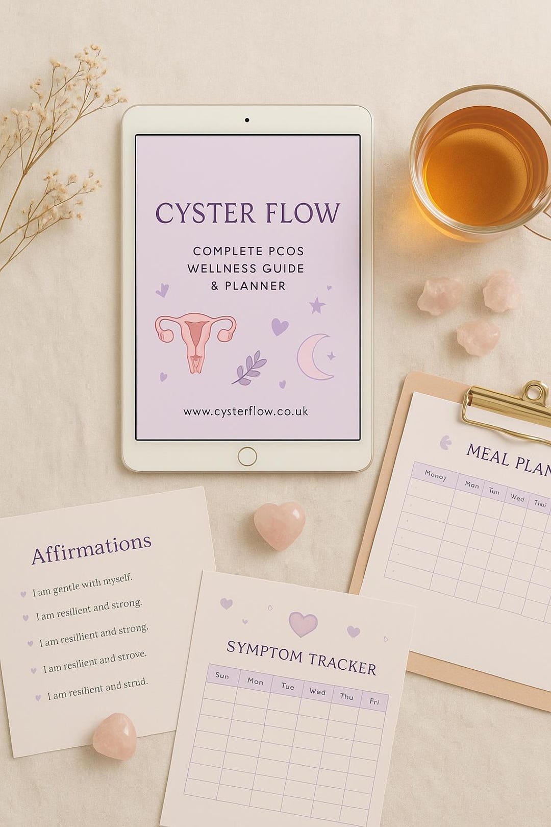 PCOS Guide & Digital Planner for Women, 25+ Page, Hormone and Symptom ...