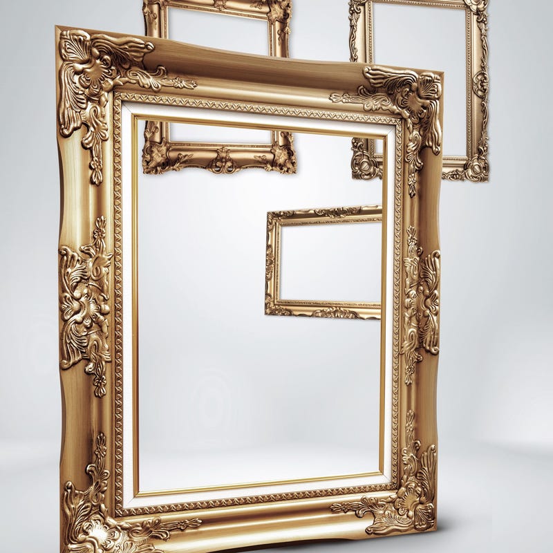 Golden Frames Mirrors - Etsy