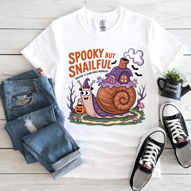 Spooky Snail Halloween PNG Clipart, Cute Slow Creepy Snail Sublimation ...