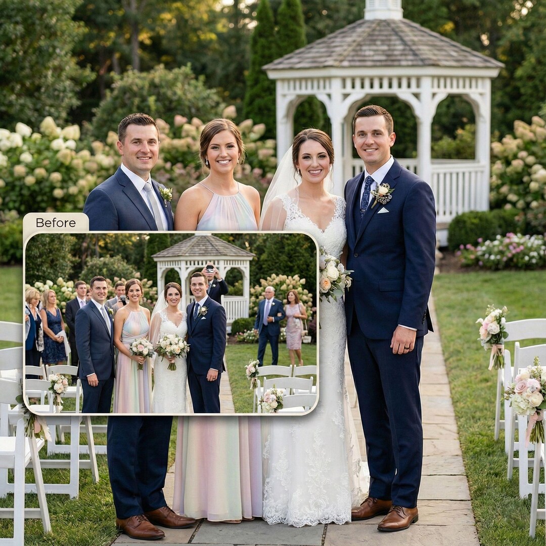 Remove People From Wedding Photo | Wedding Photo Editing Digital ...