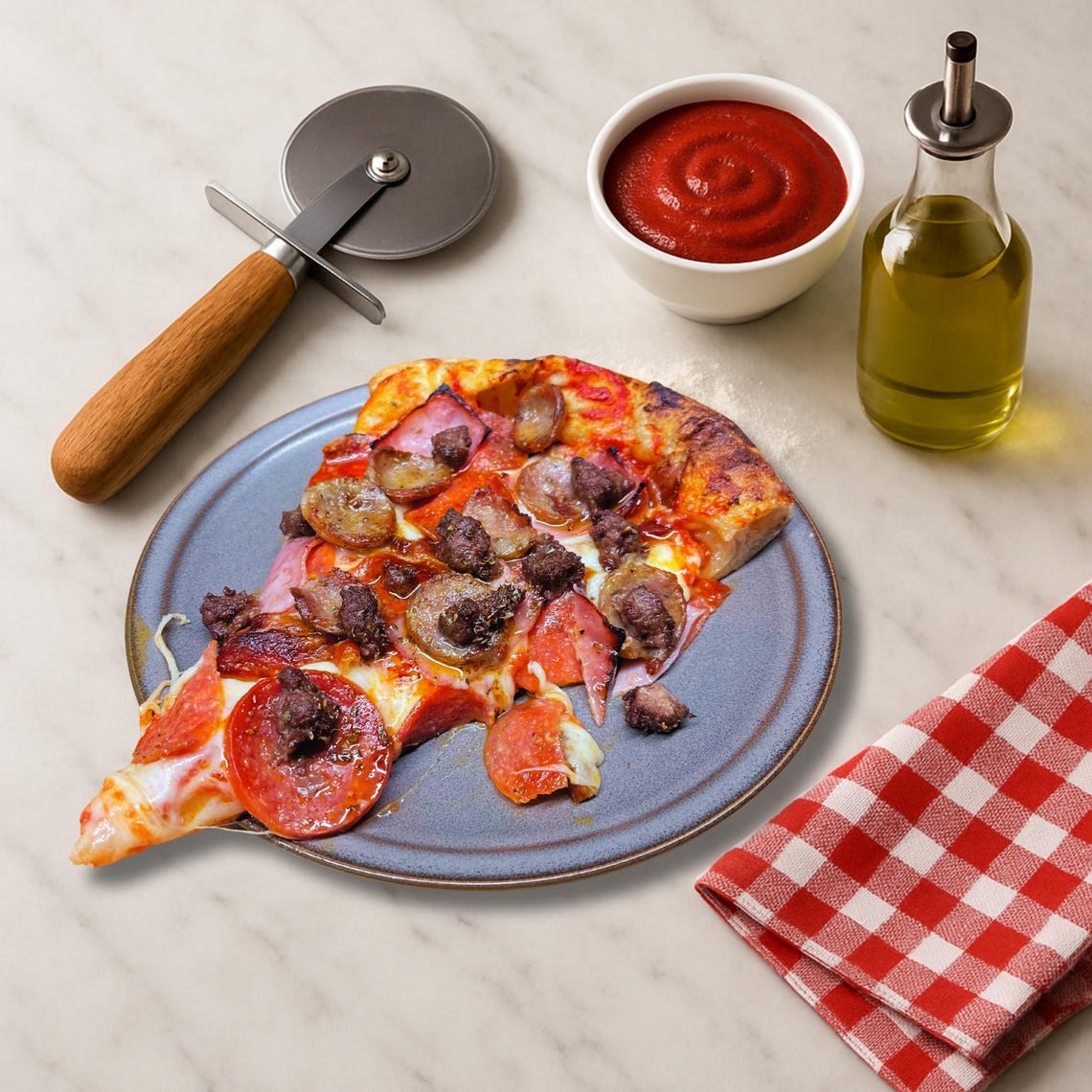 Pizza Photography Backdrops (5 Pack): Restaurant Menu Mockups (instant ...