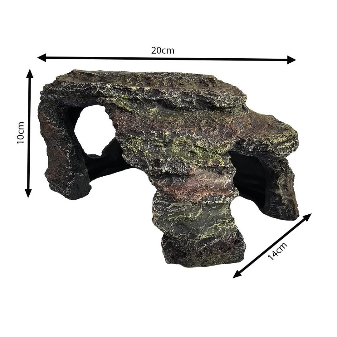 Aquarium Reptile Rock Cave Hide Natural Slate Looking Tank Deco FISH - Etsy