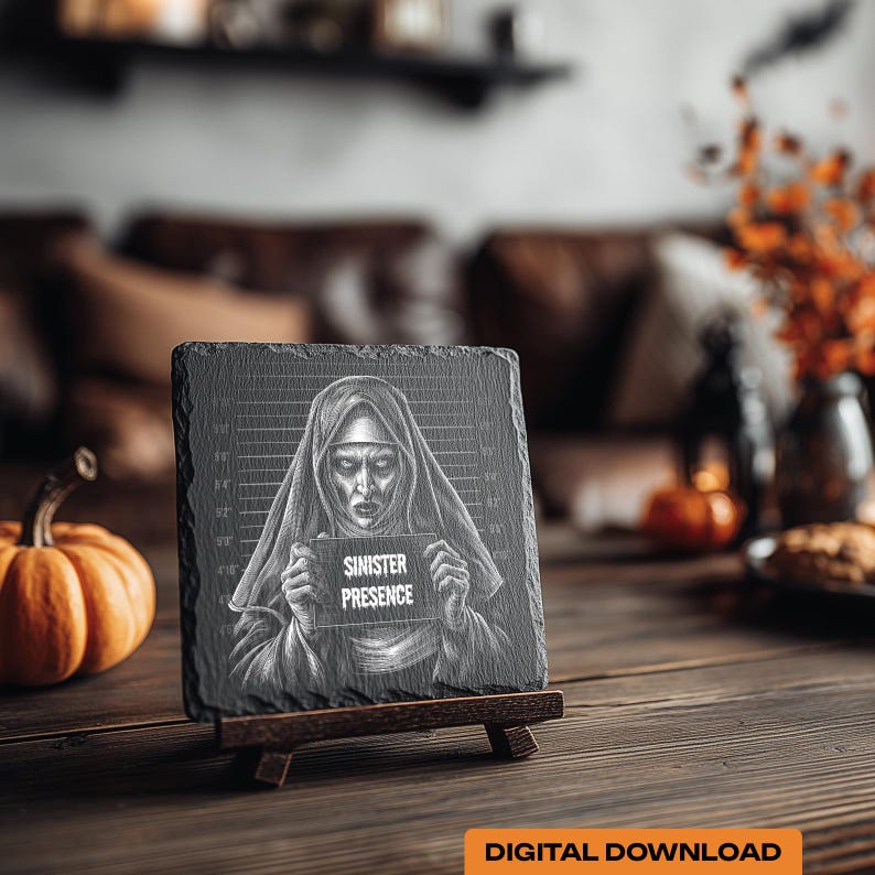 Horror Movie Mugshot Laser Engraving PNG Bundle: Slate Coaster Designs ...