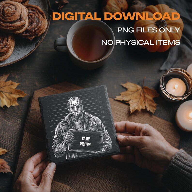 Horror Movie Mugshot Laser Engraving PNG Bundle for Slate Coasters - Etsy