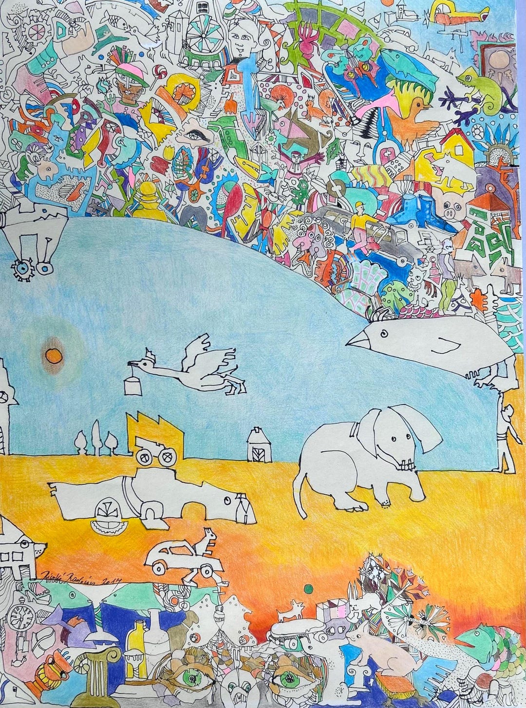 Magical Fantasy Animals Drawing - Etsy