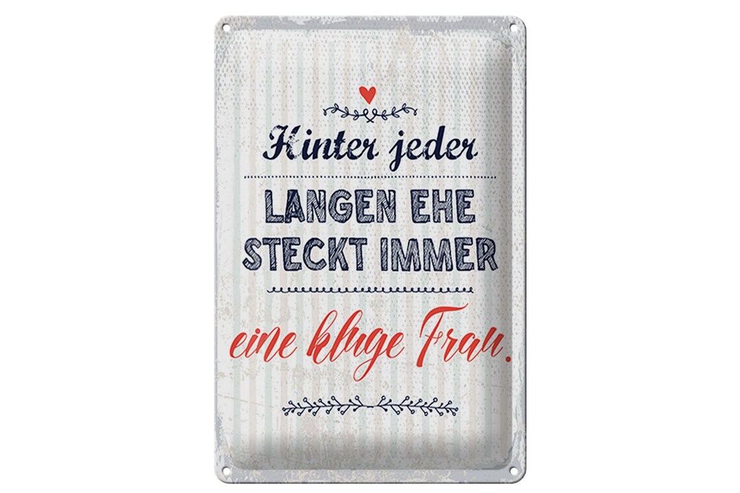 FEMER Sign "a Clever Woman" in Wood and Tin - Etsy