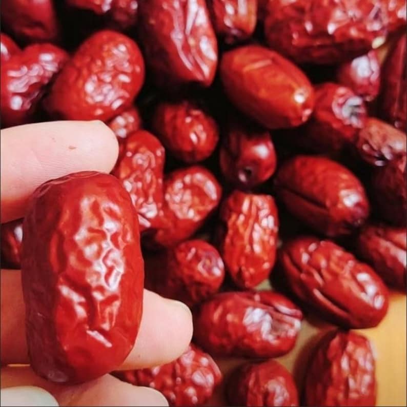 Chinese Red Dates Whole Dried | Jujube Tea, Cooking Sweetener, Healthy ...