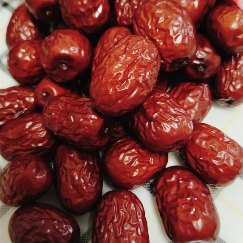 Chinese Red Dates Whole Dried | Jujube Tea, Cooking Sweetener, Healthy ...