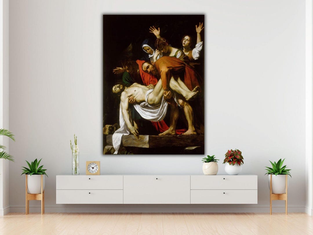 Caravaggio Entombment of Christ Canvas Print: Italian Renaissance Wall ...
