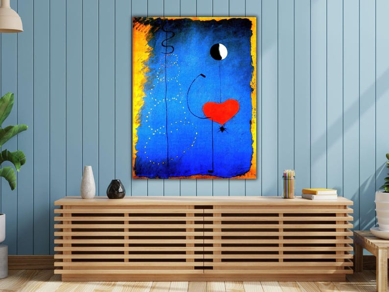 Joan Miro Dancer Canvas Print: Modernist Wall Art - Etsy UK