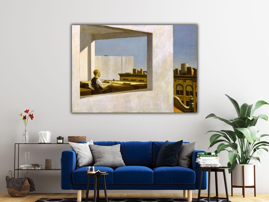 Office in a Small City by Edward Hopper, Office in a Small City Canvas ...