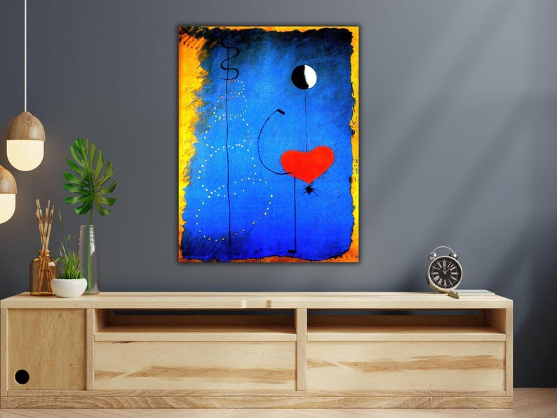 Joan Miro Dancer Canvas Print: Modernist Wall Art - Etsy UK