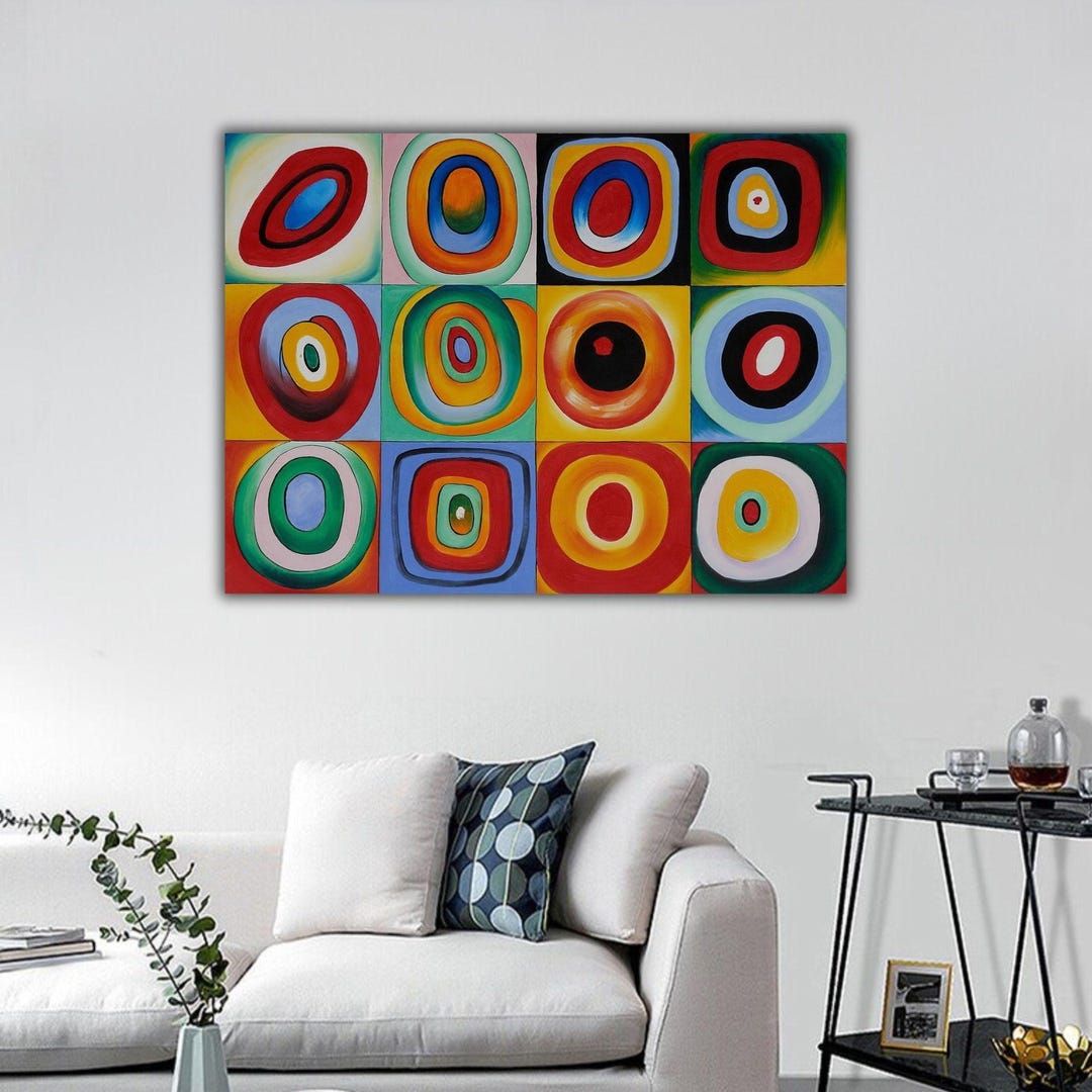 Kandinsky Color Study Canvas Art Print: Abstract Expressionism Wall ...