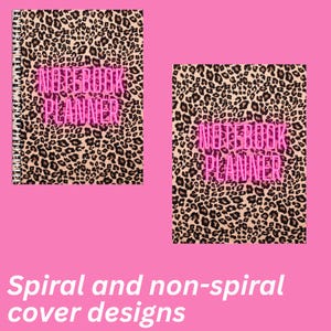 Printable Leopard Planner | 6x8 in Notebook PDF | Instant Download ...