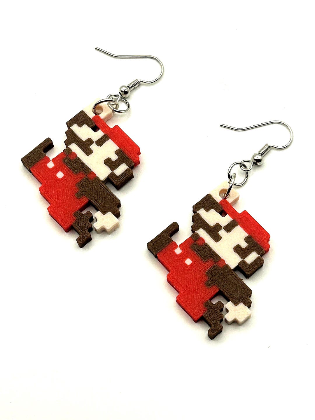 Level up Your Style With Retro Mario Inspired Pixelated Earrings - Etsy