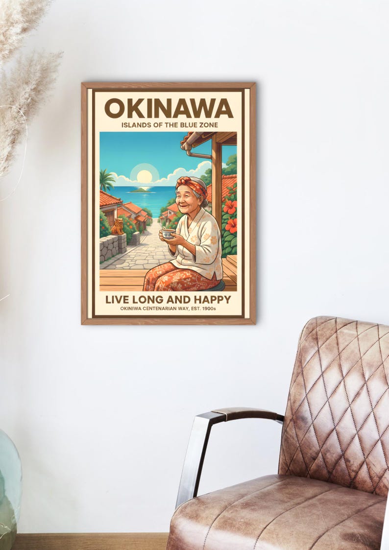 Okinawa Japan Vintage Travel Poster Vintage Island Life Wall Art Print ...