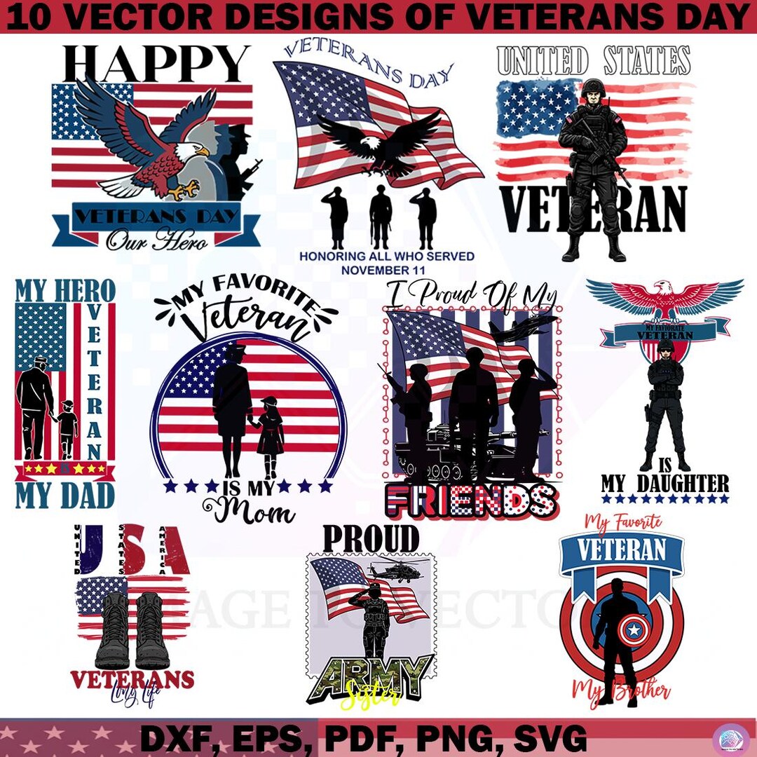 Veterans Day SVG Bundle | 4th of July PNG | American Patriotic Family ...
