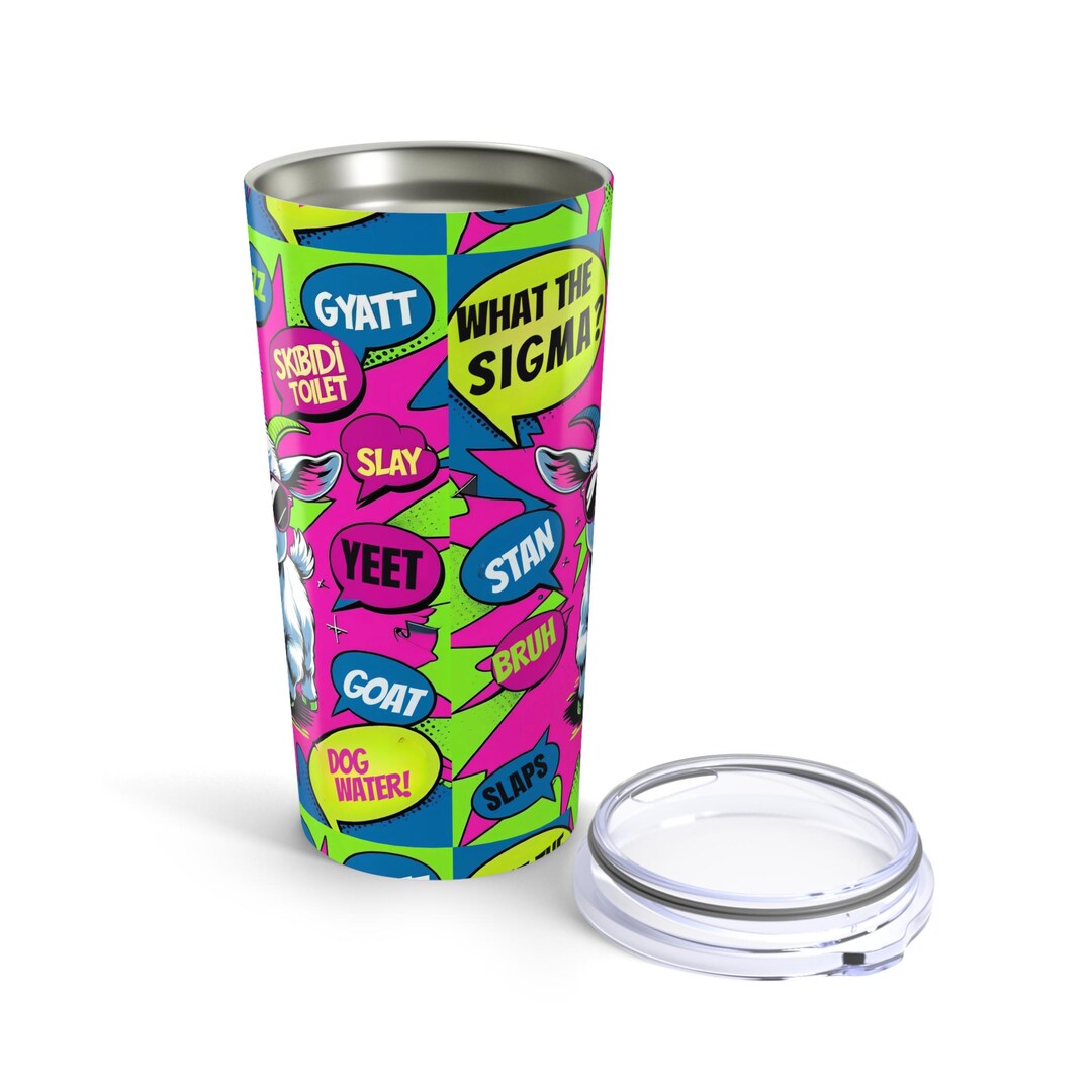 Vibrant Meme Stainless Steel Tumbler | 20oz Travel Mug - Etsy