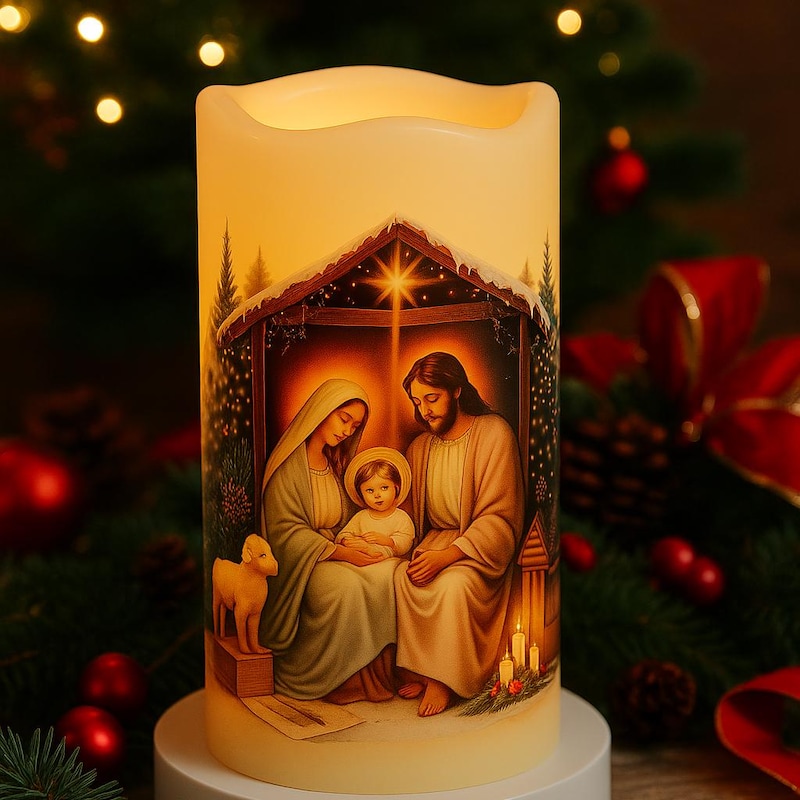 3x6 Christmas Candle - Etsy UK