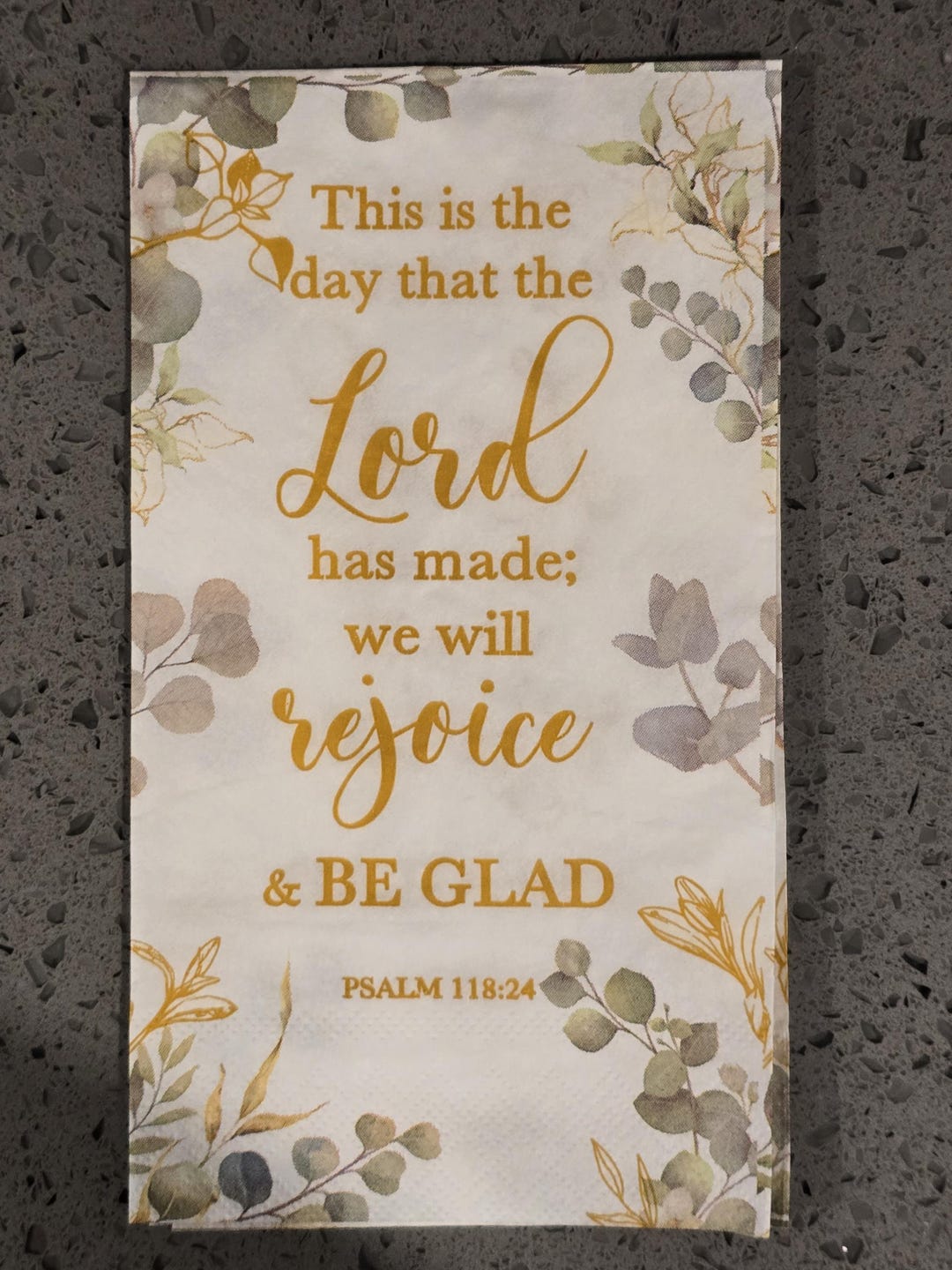 Floral Christian Decoupage Napkins | Psalm 118:24, Set of 2 - Etsy