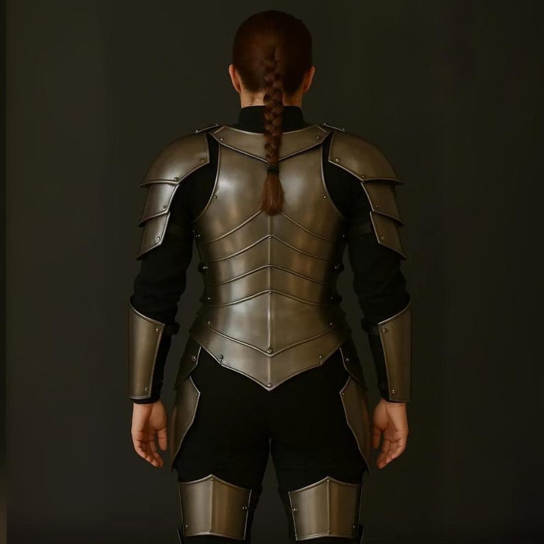 Medieval Lady Knight Steel Full Body Armor Suit – Brave Women’s Half ...