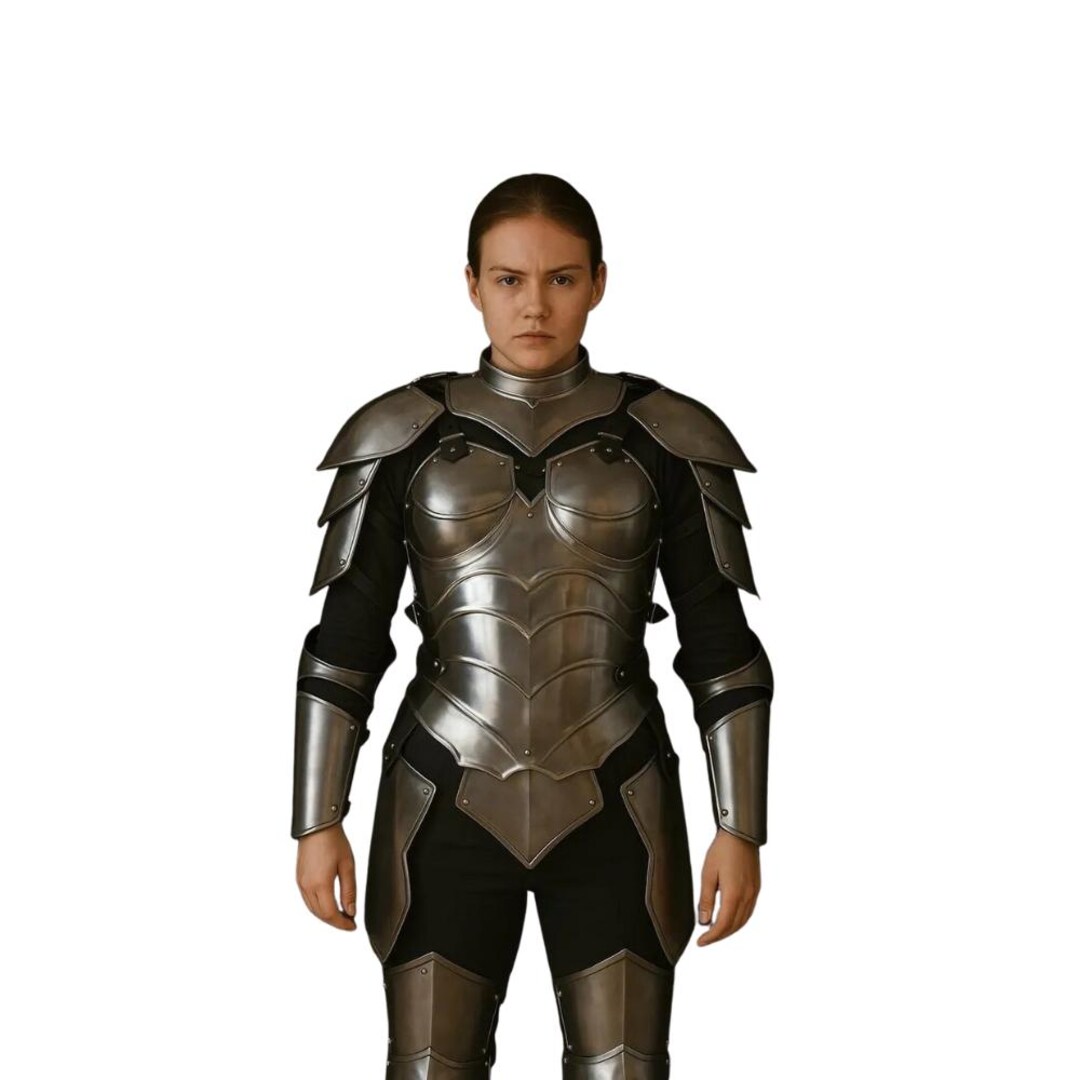 Medieval Lady Knight Steel Full Body Armor Suit – Brave Women’s Half ...