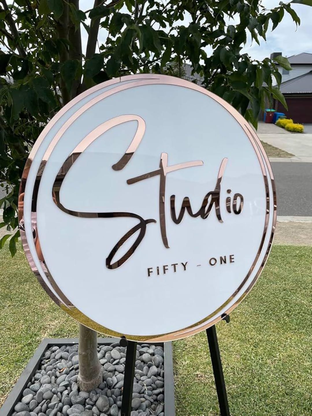 Custom Round Acrylic Sign Business Logo Sign | Acrylic Wall Logo ...