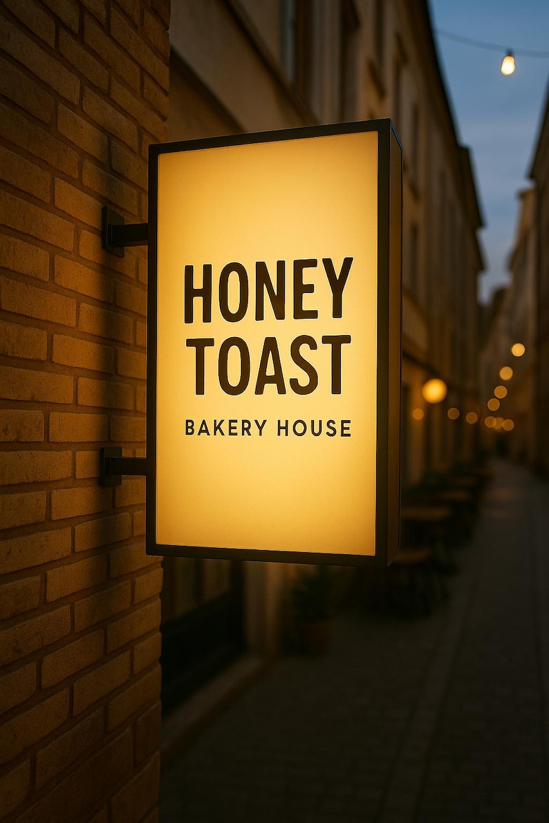 Custom Double Sided LED Lightbox Sign Illuminated Business Logo Display ...