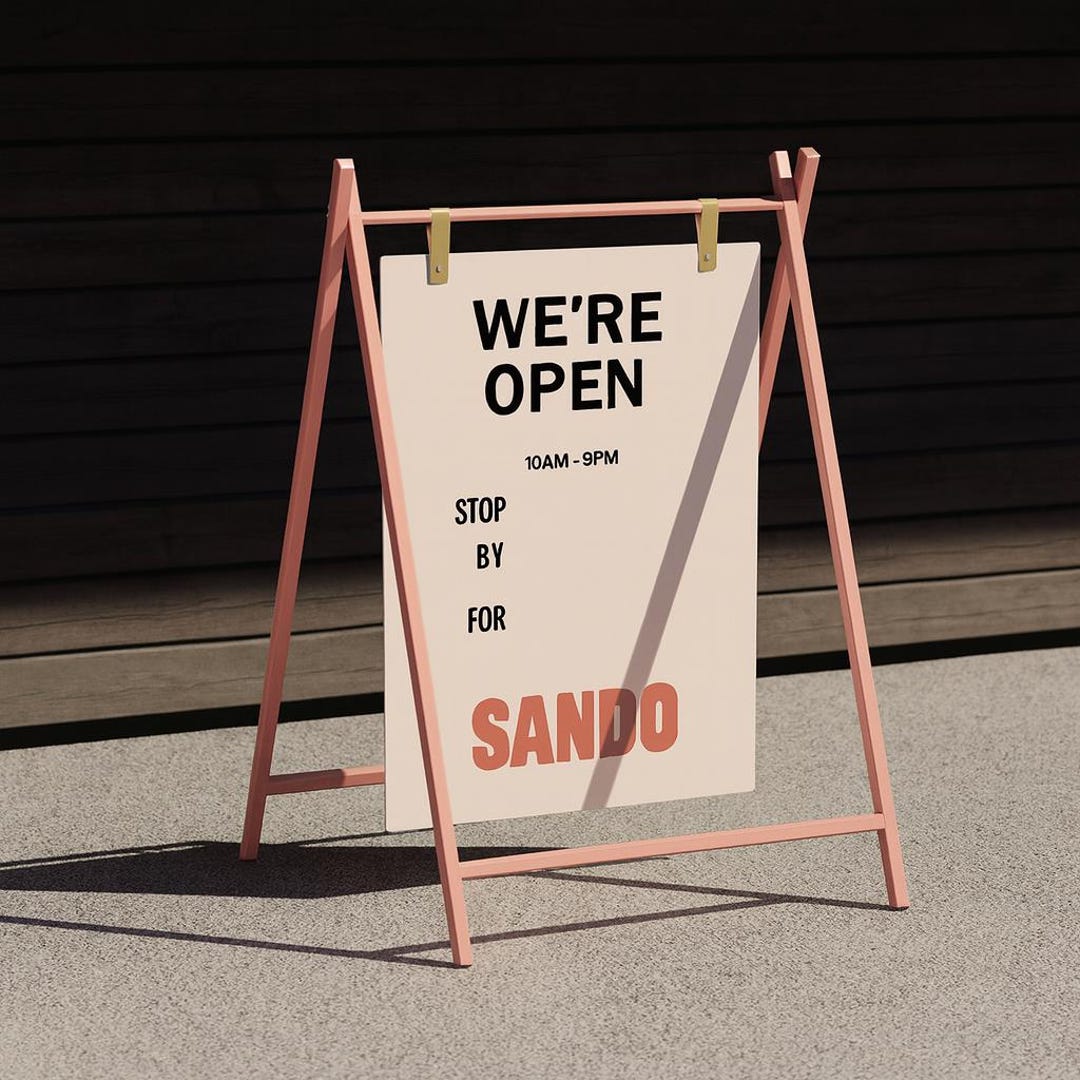 Custom Blade Sign | A Frame Sidewalk Sign | Outdoor Storefront Sign ...