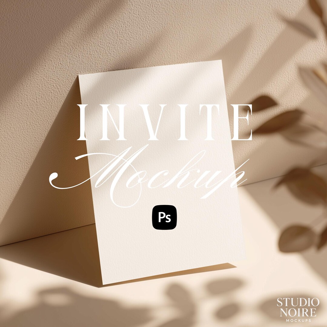Invitation Mockup, Invitation Photoshop PSD Mockups, Invitation Mock ...