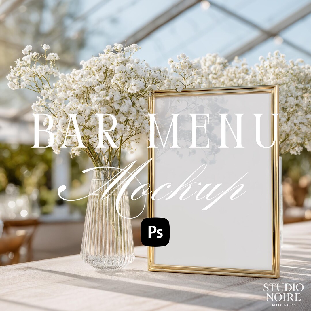 Bar Menu Mockup, Bar Mockup, Menu Mockup, PSD Mockups, Bar Sign Mockup ...