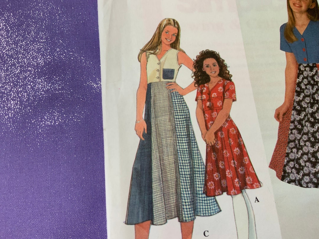 Simplicity Pattern 7552, Girl’s Dress Pattern, Girl’s Sizes 12 14 16 ...