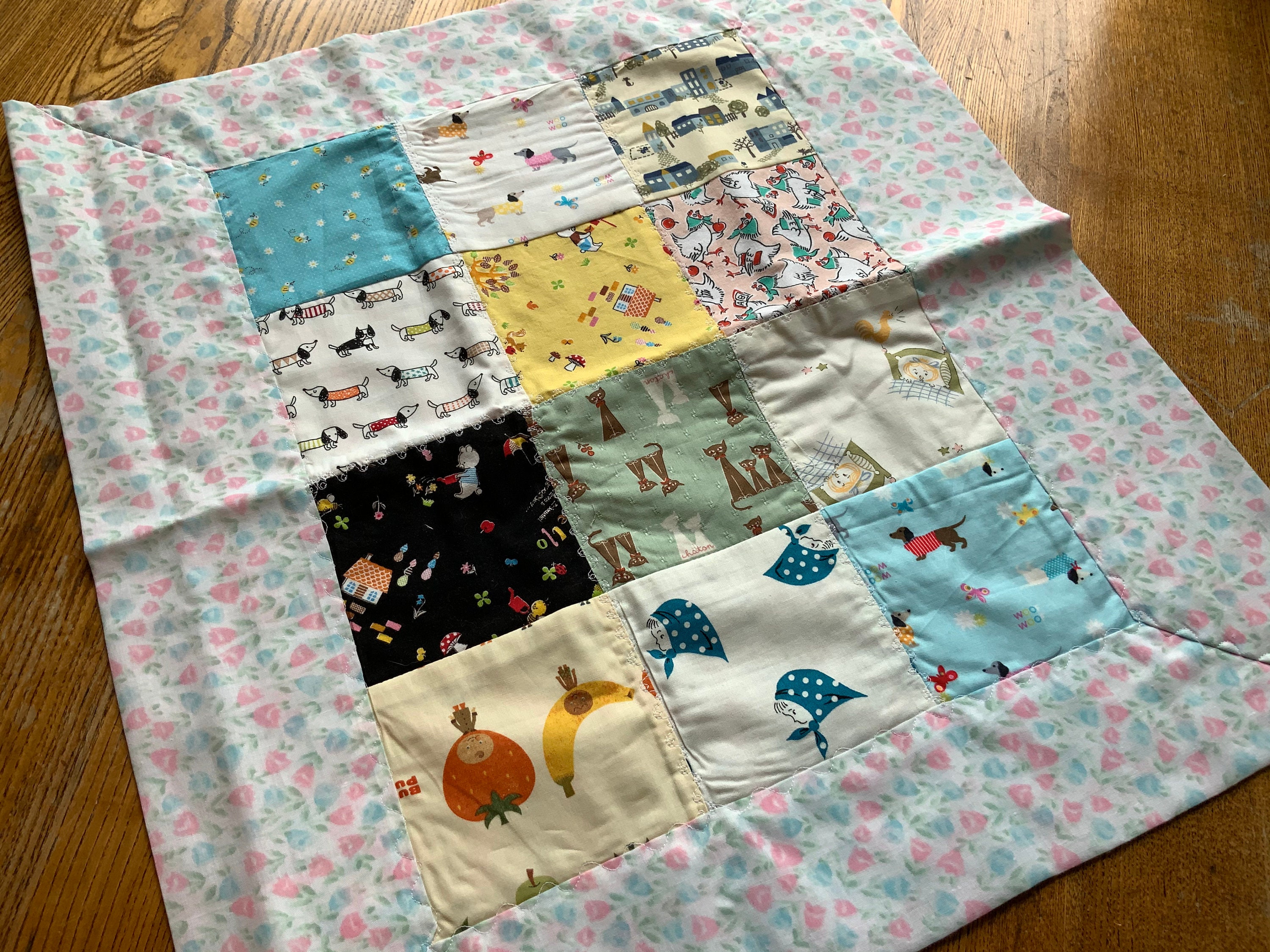 Doll Blanket Patchwork Handmade Patchwork Doll Quilt Small - Etsy España