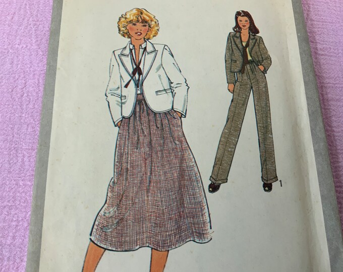 Simplicity 8860, Wrap Skirt Pattern, Sizes Misses 14-16, Uncut Front ...