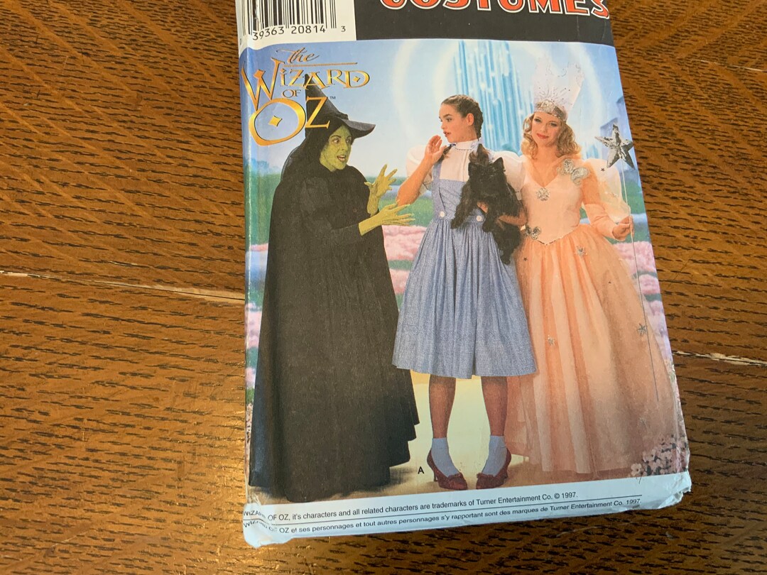 Simplicity 7808, Dorothy Wicked Witch Good Witch Patterns, Wizard of Oz ...