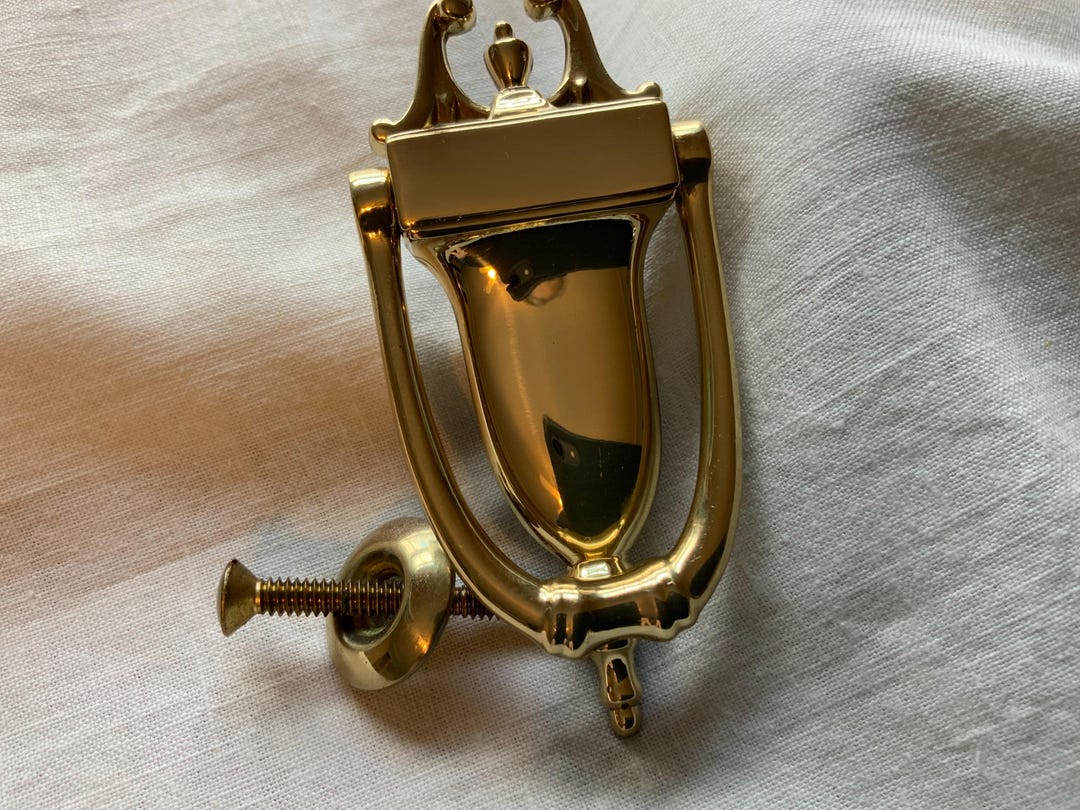 Door Knocker, Colonial Design, Solid Brass, Drill a Hole Pop It On, Use ...