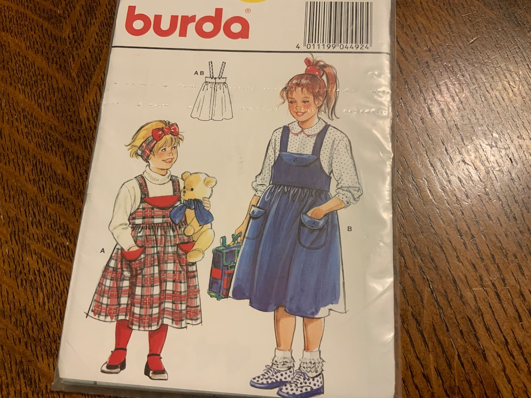 Burda 4492, Girl’s Jumper Pattern, Sizes 4 6 8 10 12, Uncut Pattern - Etsy