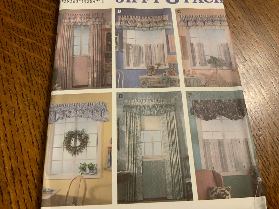 Simplicity 8963, Window Treatments Pattern, Window Valances, Uncut ...
