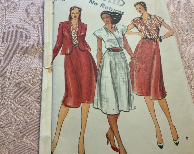 Simplicity 8860, Wrap Skirt Pattern, Sizes Misses 14-16, Uncut Front ...