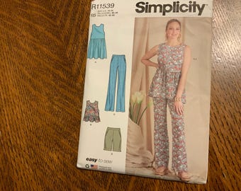 Simplicity 2369, Wardrobe Pattern, Sizes 16 18 20 22 24, Pants, Dress ...