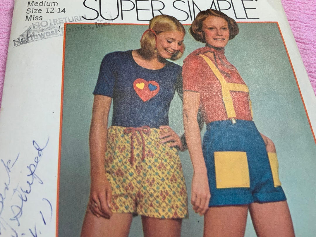 Simplicity 9884, Misses Shorts Pattern, Size 12-14 Super Simple ...