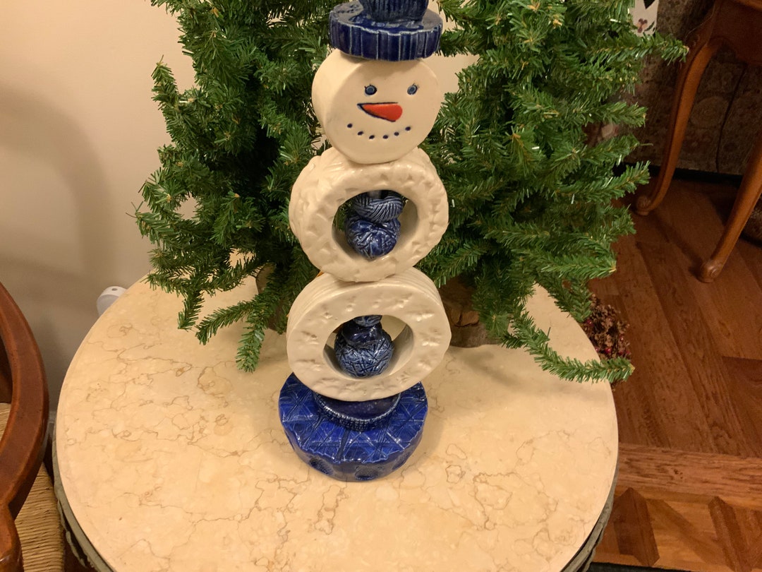 Ceramic Snowman, Sunapple Company A Division of ARC Industries of ...