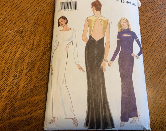 Vogue Pattern 9568, Long Evening Dress Pattern, Straight or Fishtail ...