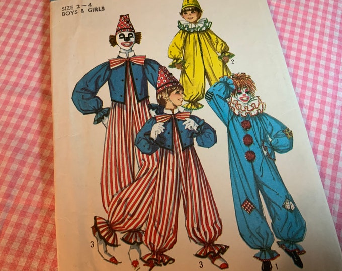 Simplicity Pattern 7162, Clown Costume Pattern, Halloween Costume Size ...