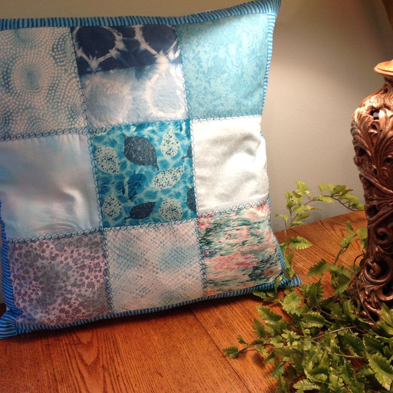 Patchwork Pillow - Etsy