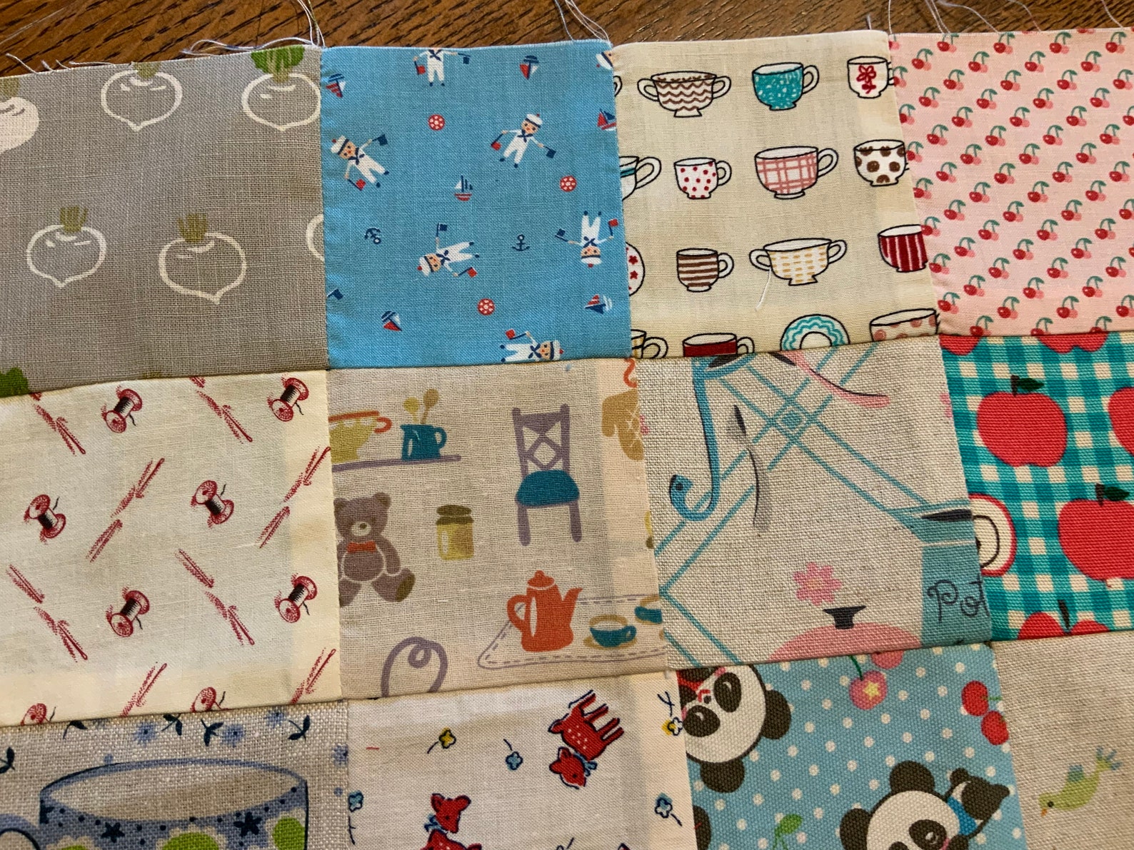 Patchwork Unfinished, Vintage Prints, Make Into Whatever You Like, - Etsy