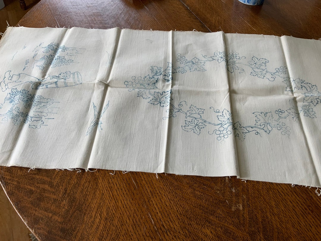 Stamped Unfinished Dresser Scarf or Table Runner, Dutch Designs, Nice ...