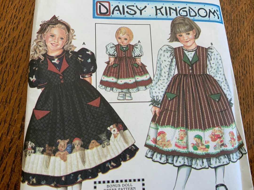 Simplicity 9434, Girls Dress Pattern, Daisy Kingdom Sizes 3 4 5 6 and ...