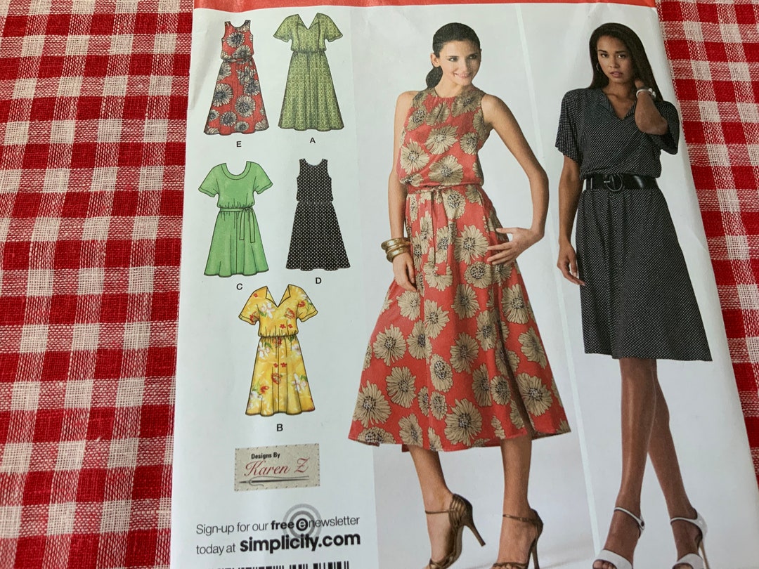 Misses Dress Pattern, Sizes 10 12 14 16 18, Simplicity Pattern 2929 ...